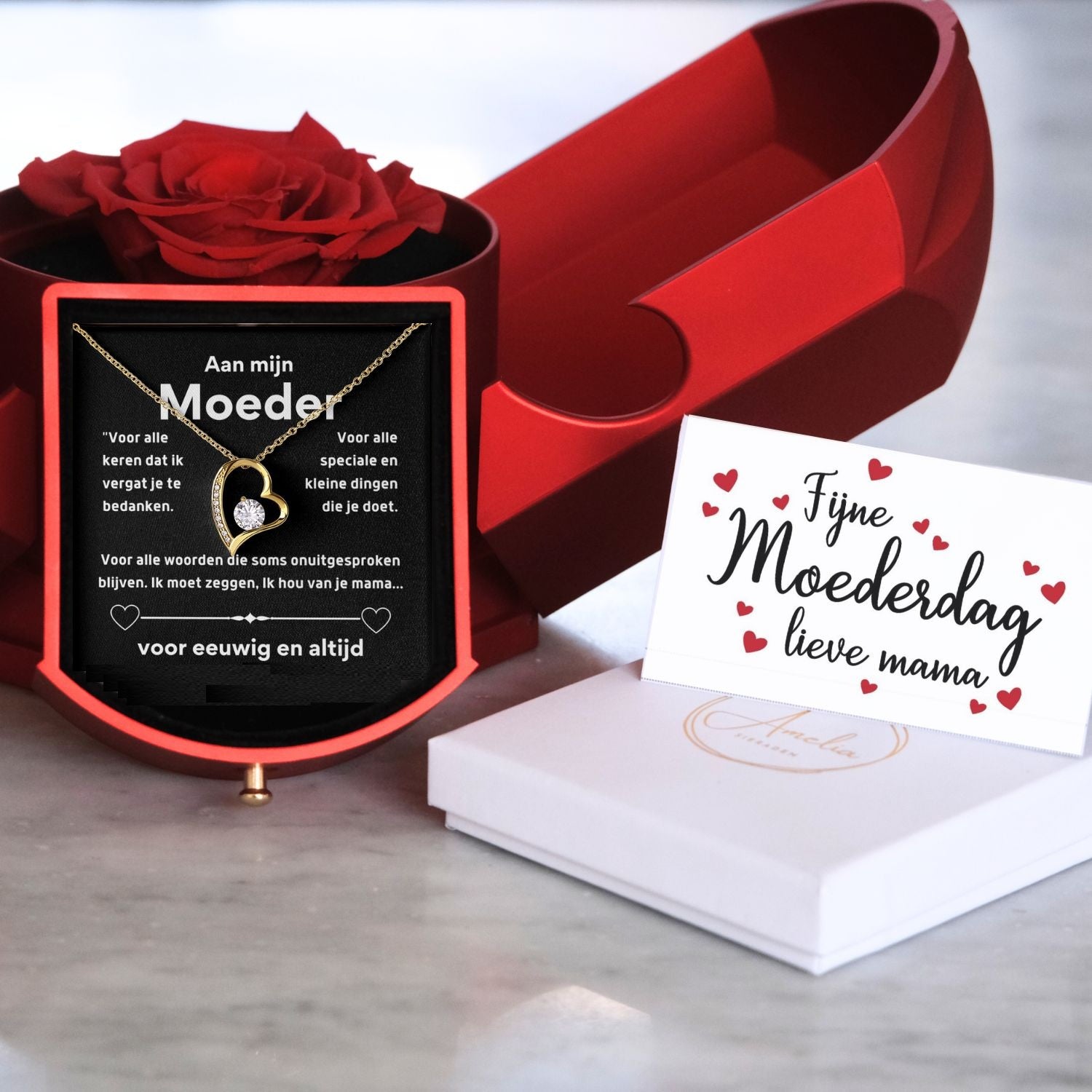 Eeuwige Roos Doos - Aan mijn Moeder - MOEDERDAG CADEAU – Amelia Sieraden
