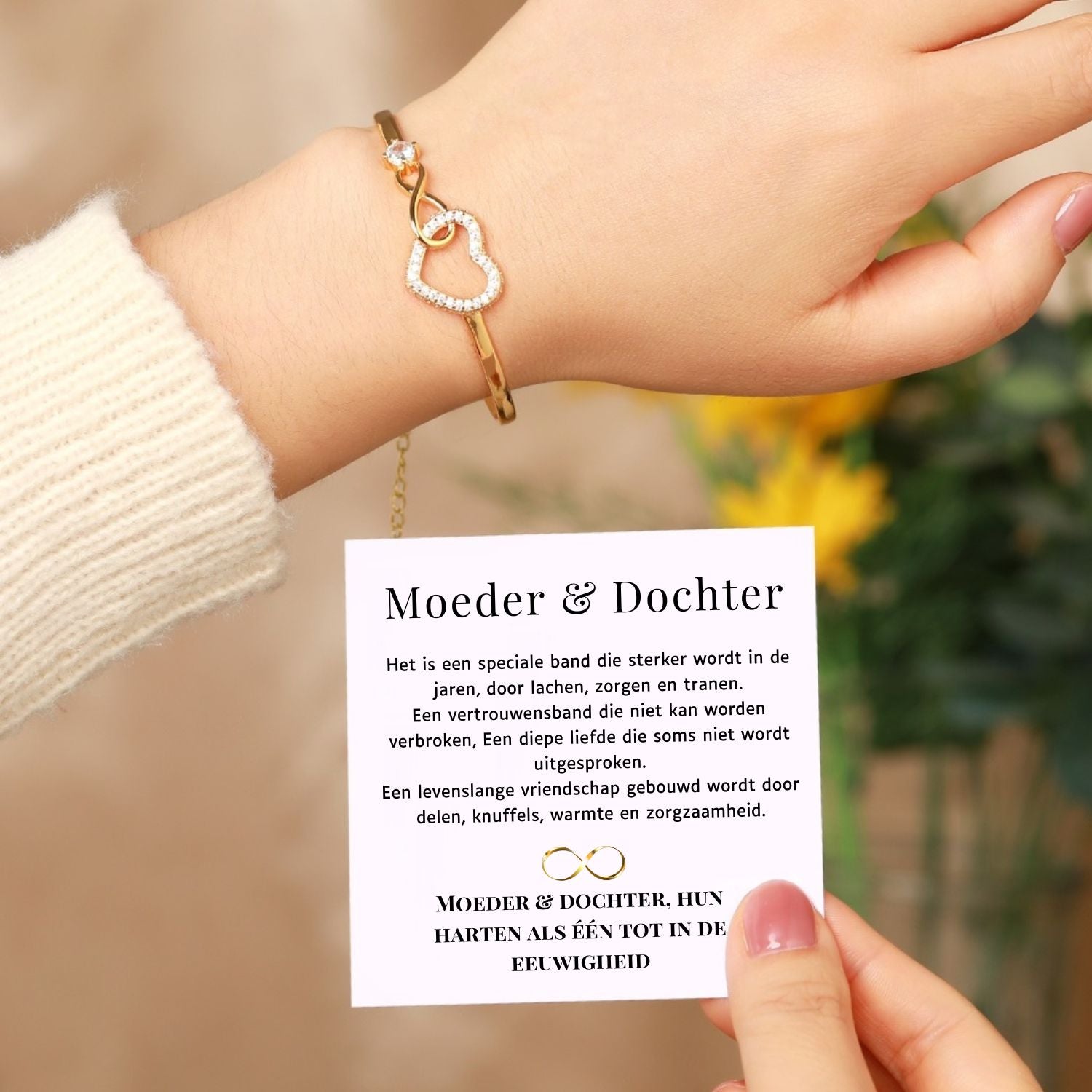 Moeder & dochter - Altijd In Mijn Hart - Infinity Armband - Cadeau voor ...